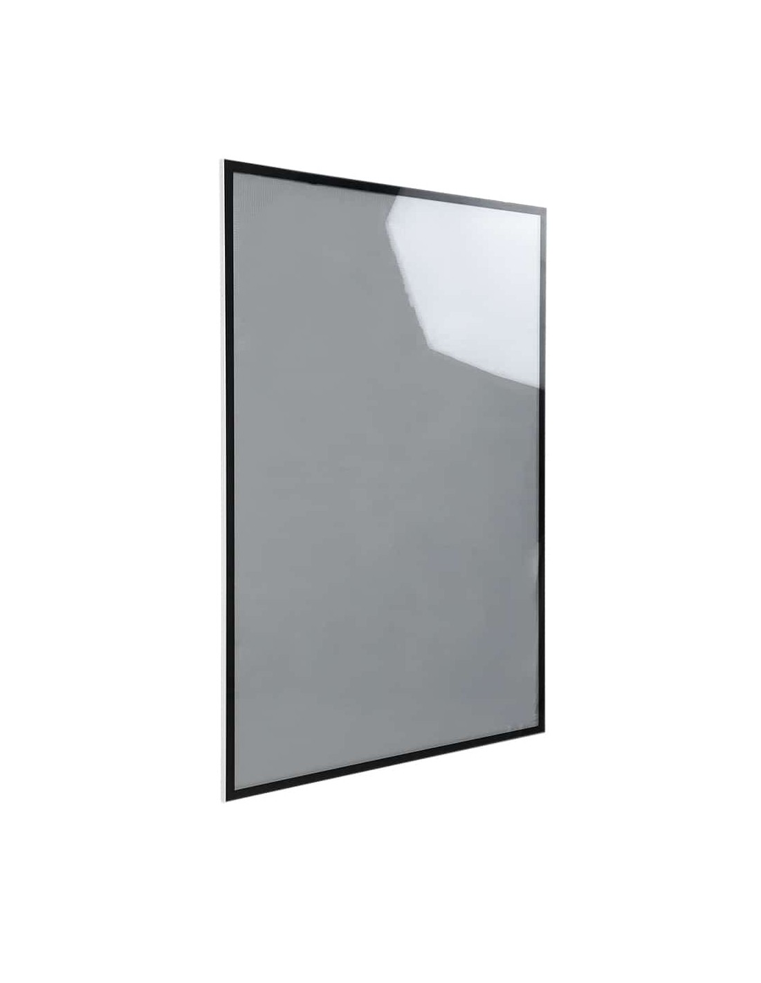 Cornice Magnetica da Parete in Alluminio Nero Lucido Orientabile