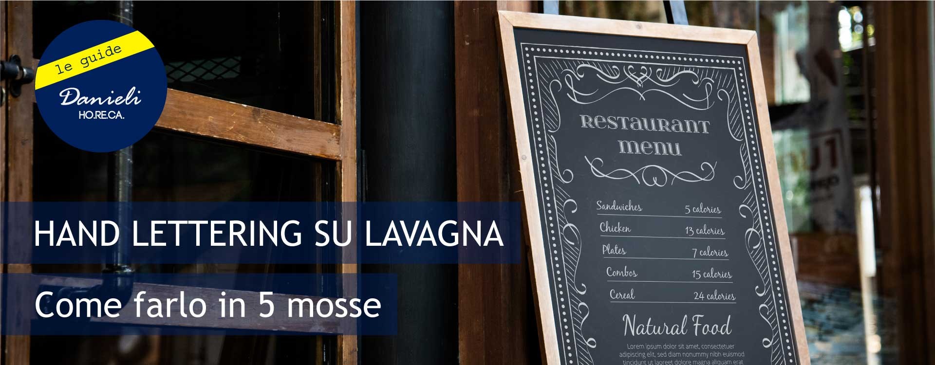 Hand Lettering su lavagna da 10 e lode